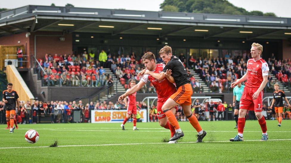 Scarborough Athletic FC plays first match at home ground in decade ...