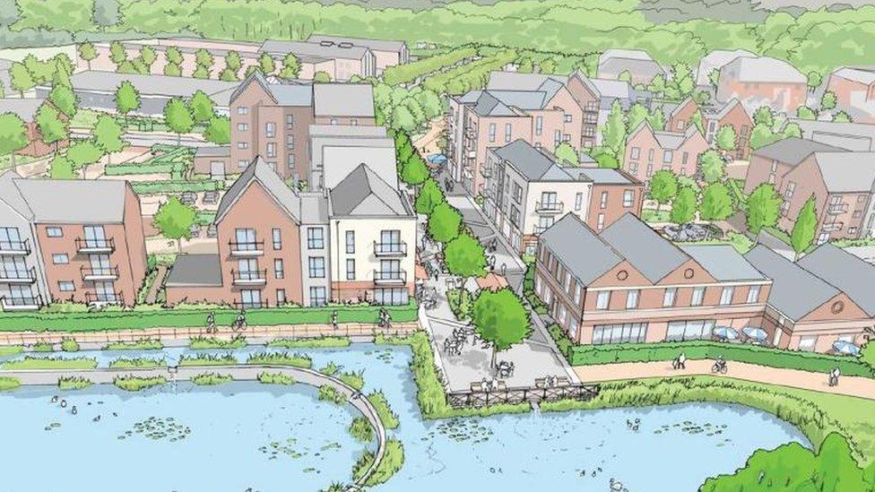 Arborfield Green: Plans approved for long-awaited village centre - BBC News