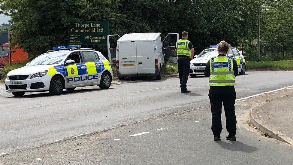 Middleton: Man struck by van during Leeds robbery - BBC News