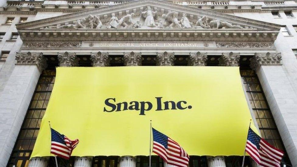 Snap slides as Wall Street ends lower - BBC News
