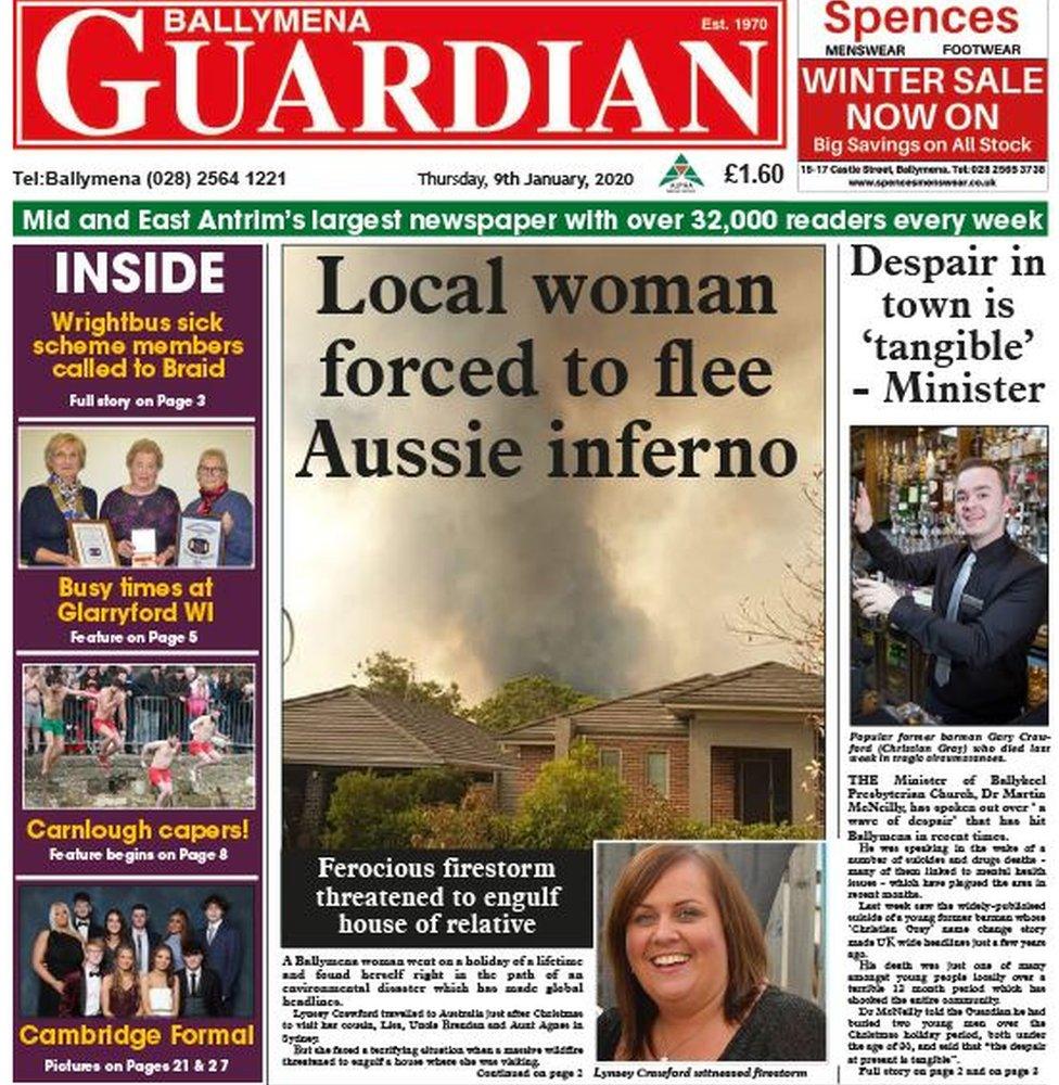 NI weekly papers: Escaping fires, a singing sensation and a beard bid ...