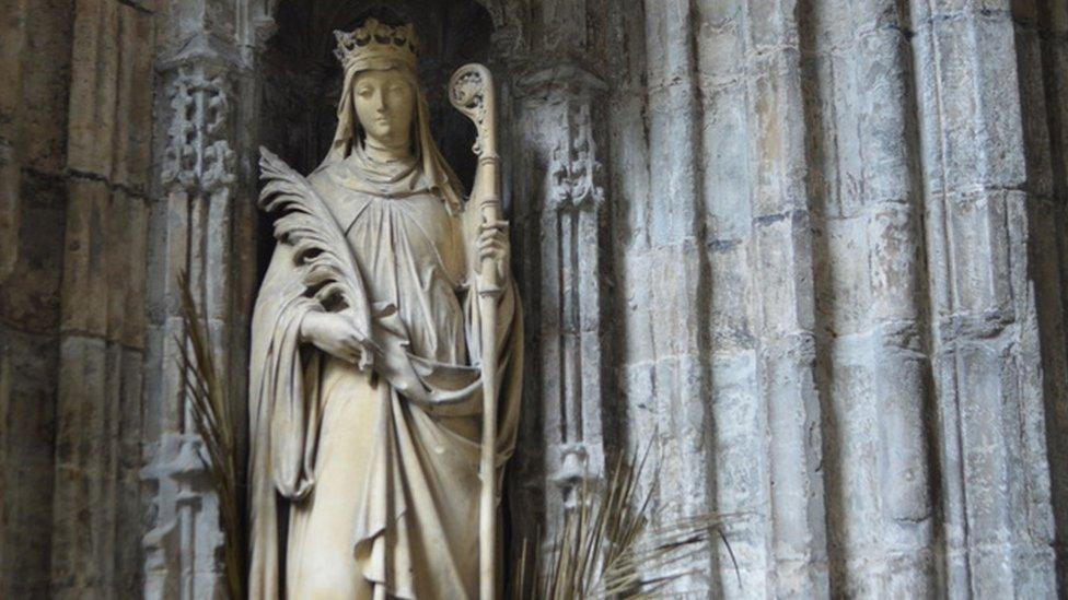 Walkers re-enact historic royal visit to St Winefride's Well - BBC News