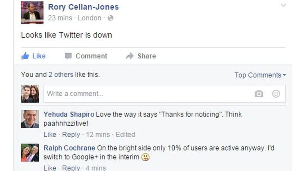 Twitter network down for many users after technical fault - BBC News