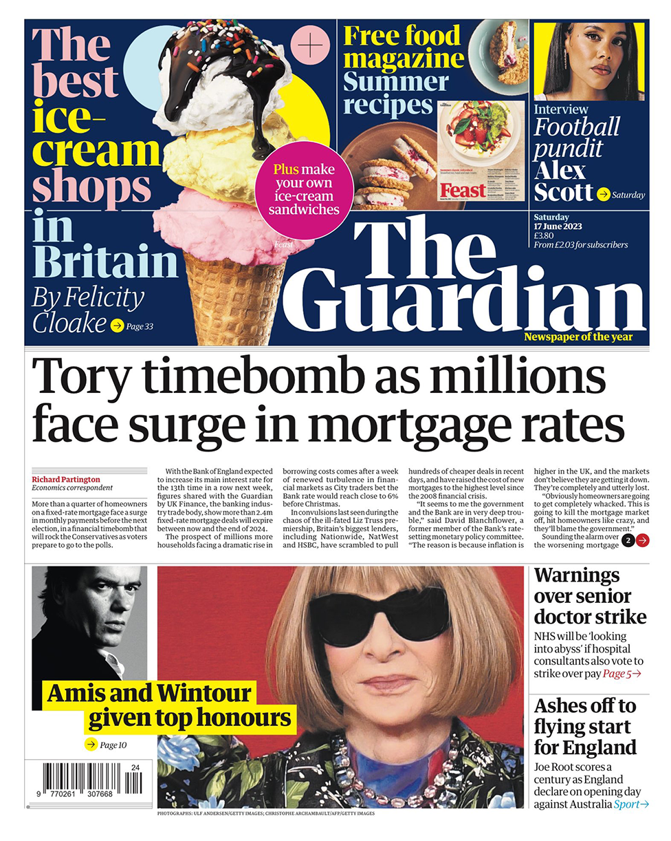 Anna Wintour's 'top honour' and 'UK mortgage rip-off' - BBC News