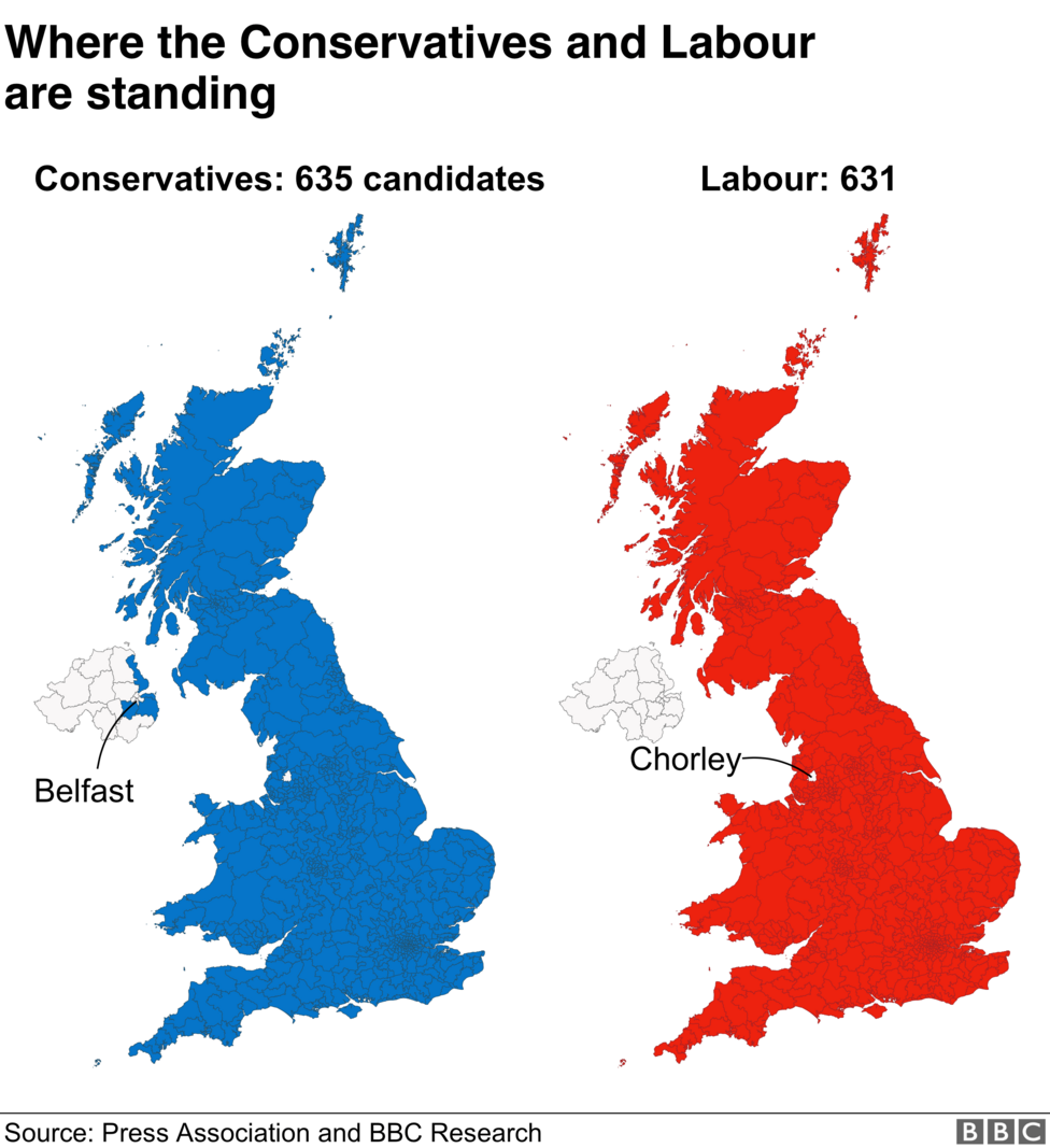 General election 2019: Who's standing where? - BBC News