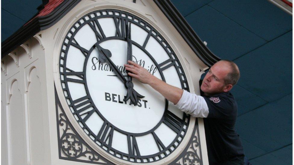 Making tracks - Portrush set to lose historic railway clock - BBC News