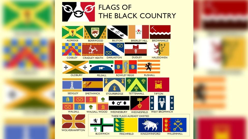 Man designs flags for towns of the Black Country - BBC News