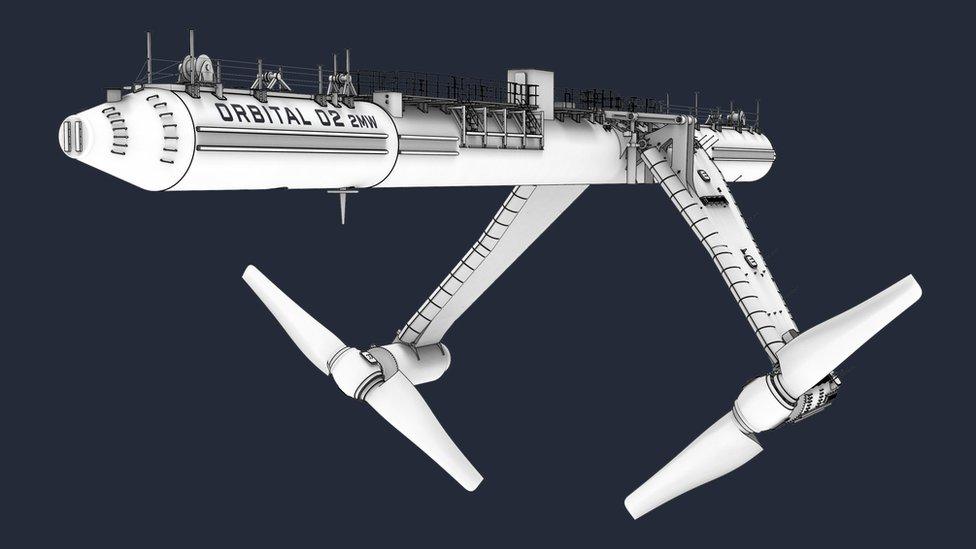 Scottish-built floating tidal turbine 'world's most powerful' - BBC News