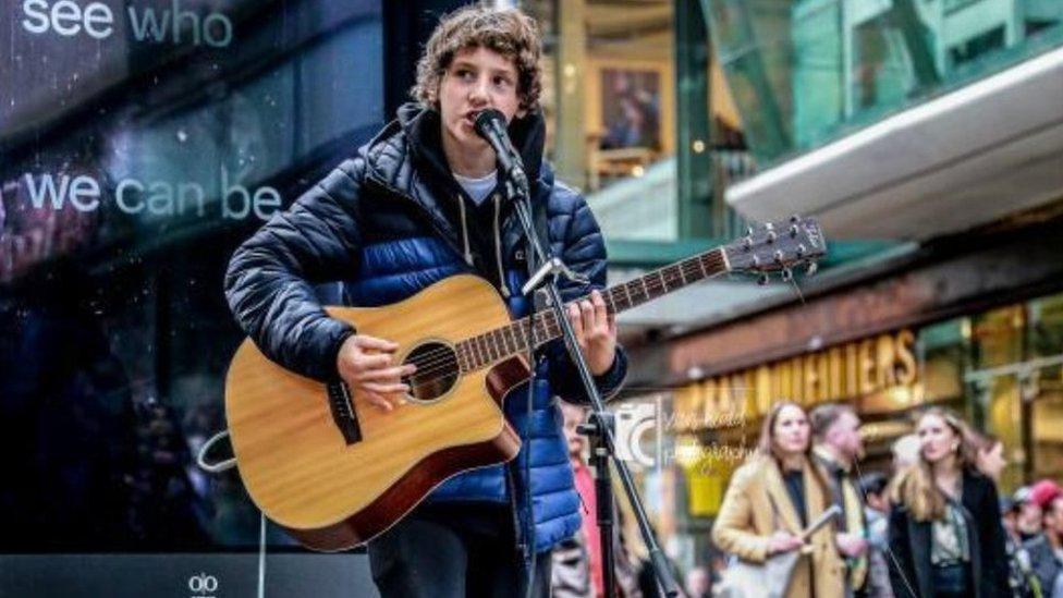 Alex Spencer: Busker, 16, releases first single after record deal - BBC ...