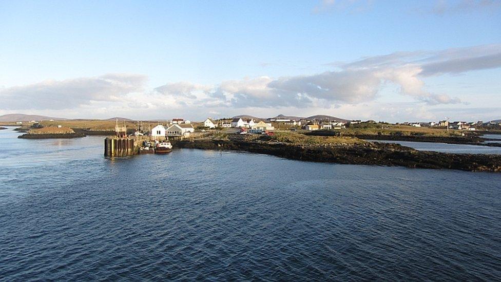 CalMac ferry runs aground in Lochmaddy harbour crash - BBC News