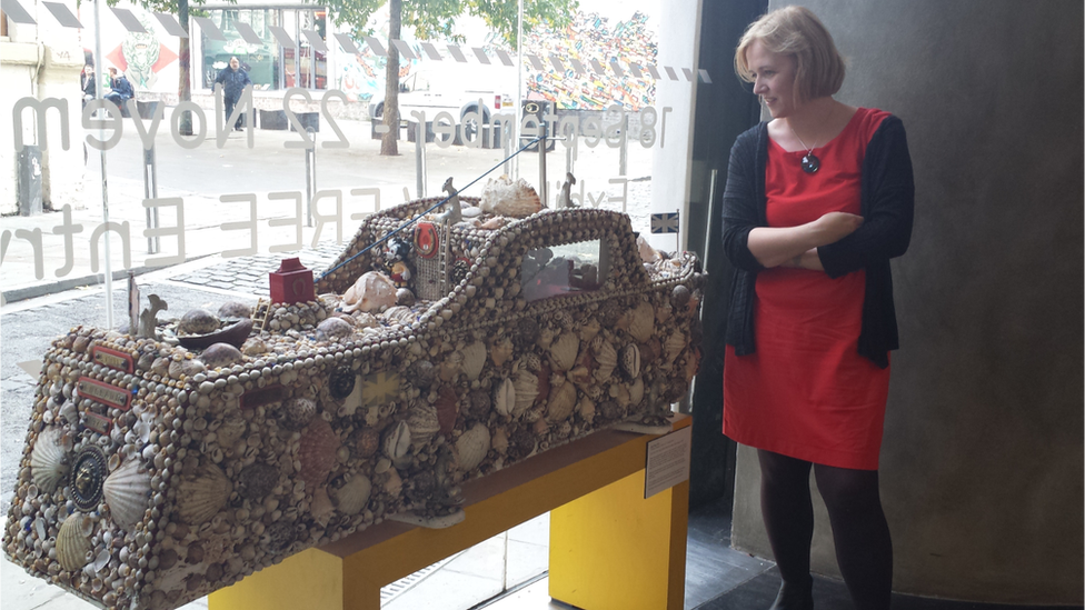 Curious seashell ship sculpture saved after campaign - BBC News