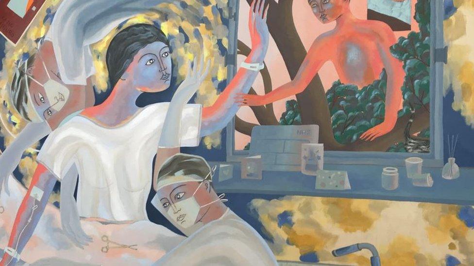 Lewisham: Man's art exhibition tells of wife's lorry crash recovery ...