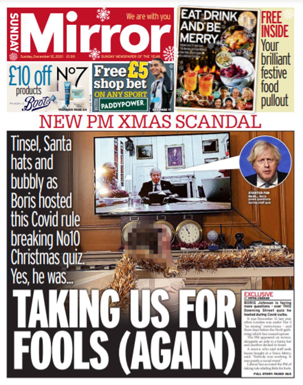 Newspaper headlines: 'Make or break week' for PM as quiz photo surfaces ...