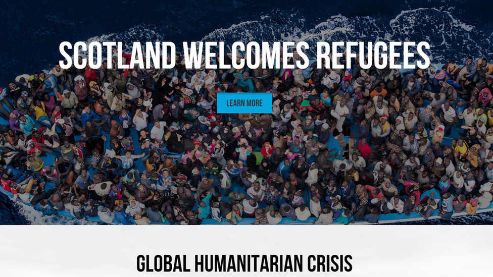 New website channels Scottish support for refugees - BBC News