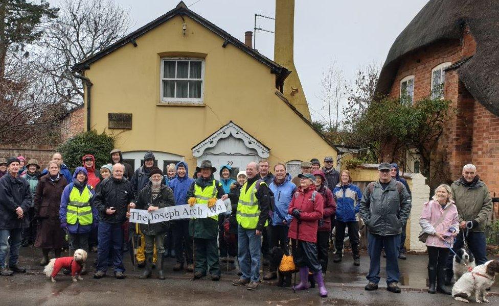 Walk held to celebrate farm workers champion Joseph Arch - BBC News