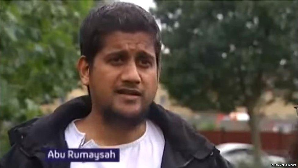 Islamic State's Siddhartha Dhar, also known as Abu Rumaysah, and his TV ...