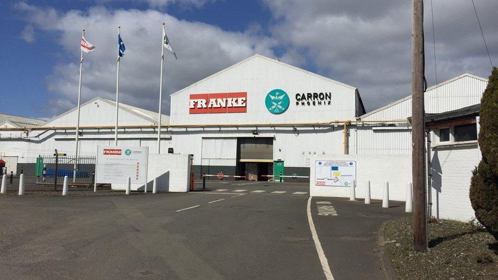 Almost 200 jobs to go as Carron Phoenix sink plant closes - BBC News