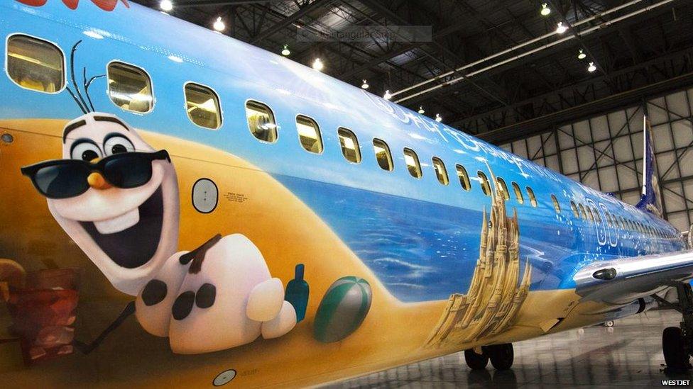 Fly Frozen: The Disney film that's inspired a Canadian WestJet plane ...