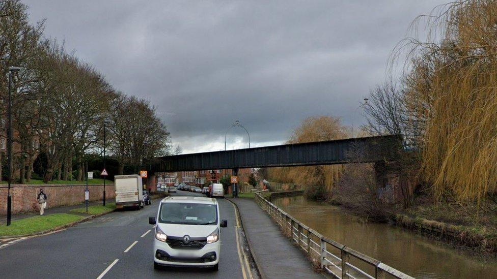 Dog dies after jumping from car hit by rocks in York - BBC News