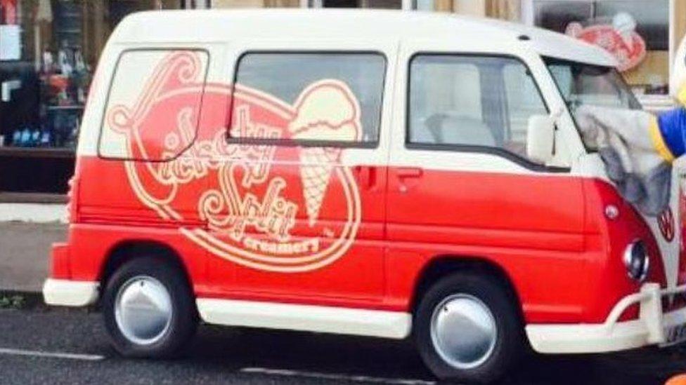 Lickety Split ice cream parlour's van stolen - BBC News