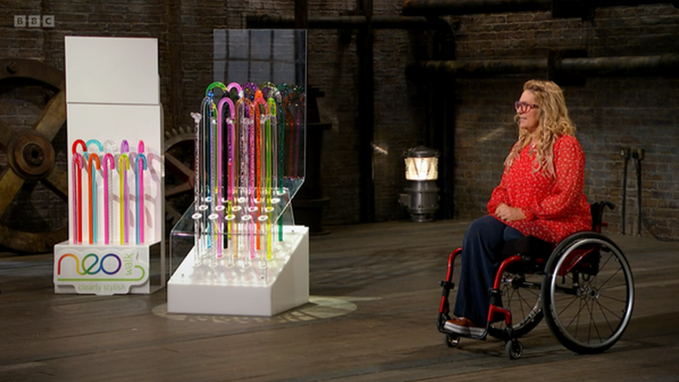 Neo Walk: York woman's custom walking sticks seen on red carpet - BBC News