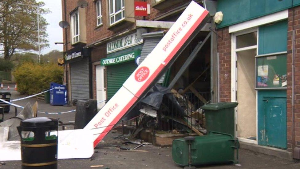 Baildon post office damaged in cash machine explosion - BBC News
