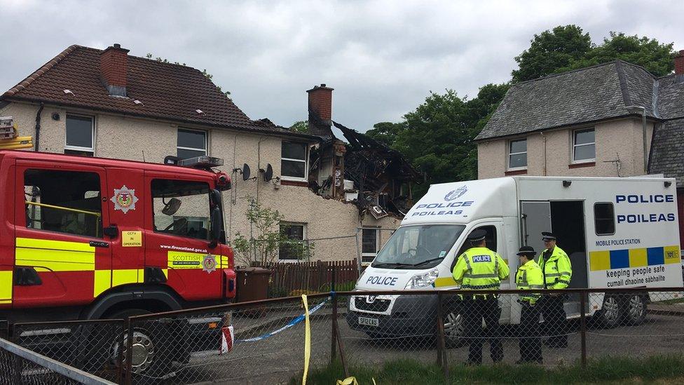 Investigations continue into Bonhill flat blast - BBC News