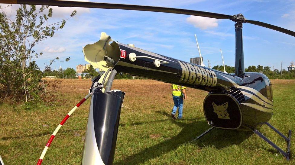 Family 'elated' at helicopter's safe emergency landing despite tail ...