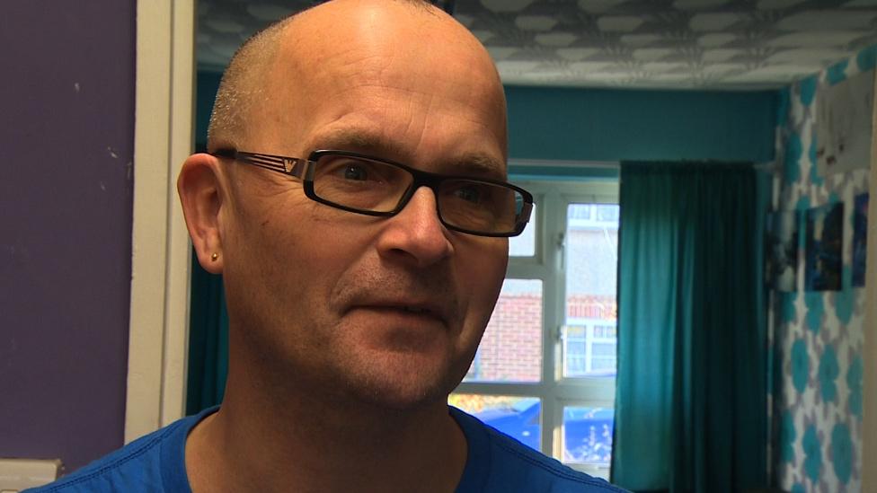 In the mind: Growing up with 'not a normal dad' - BBC News