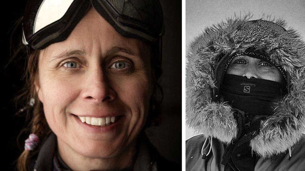 Wendy Searle: Adventurer attempting to solo ski to the South Pole - BBC ...