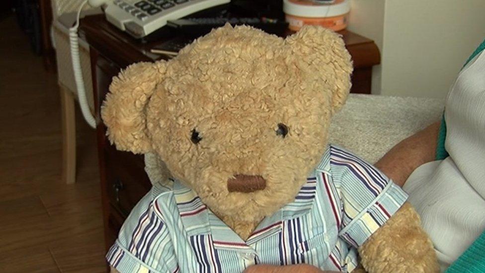 Widow hears husband's voice again after teddy sound box fixed - BBC News