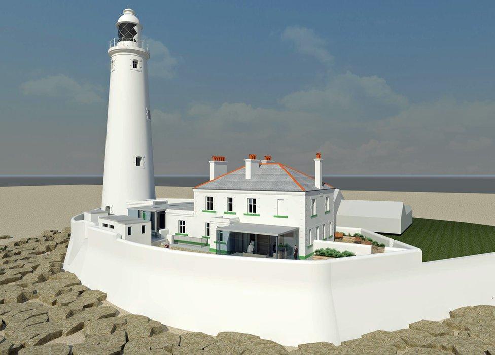St Mary's Lighthouse new £2m revamp plans unveiled - BBC News