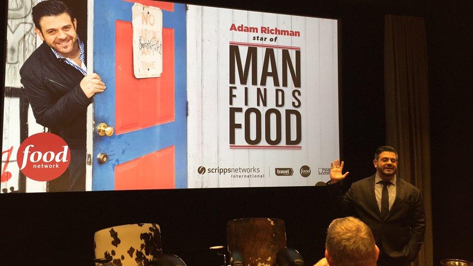 Adam Richman: Health concerns did not stop Man v. Food - BBC News