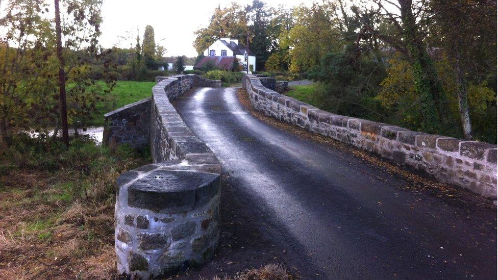 Arney Bridge: T P Flanagan poem carved in stone at 'NI's oldest bridge ...