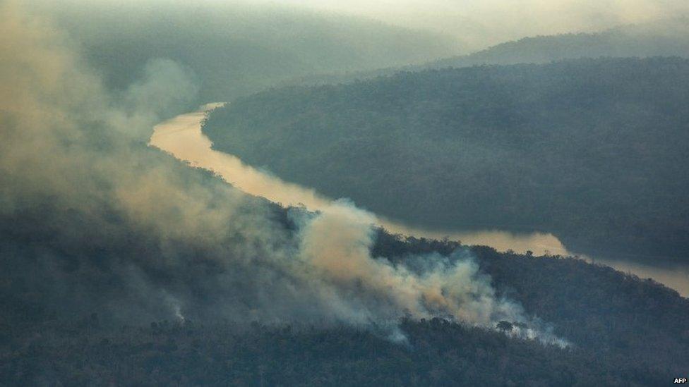 Amazon fires: Brazil indigenous reserve blazes contained - BBC News
