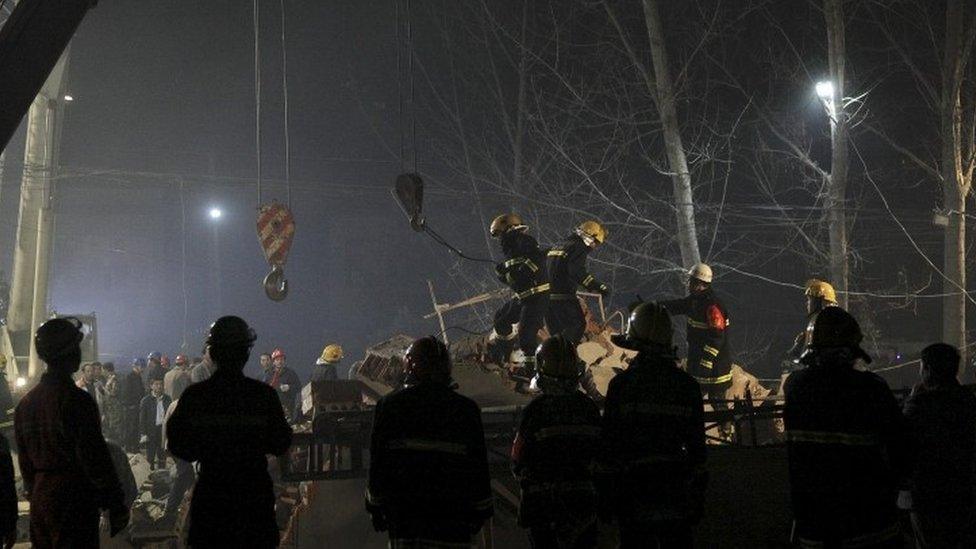 China building collapse kills at least 22 - BBC News