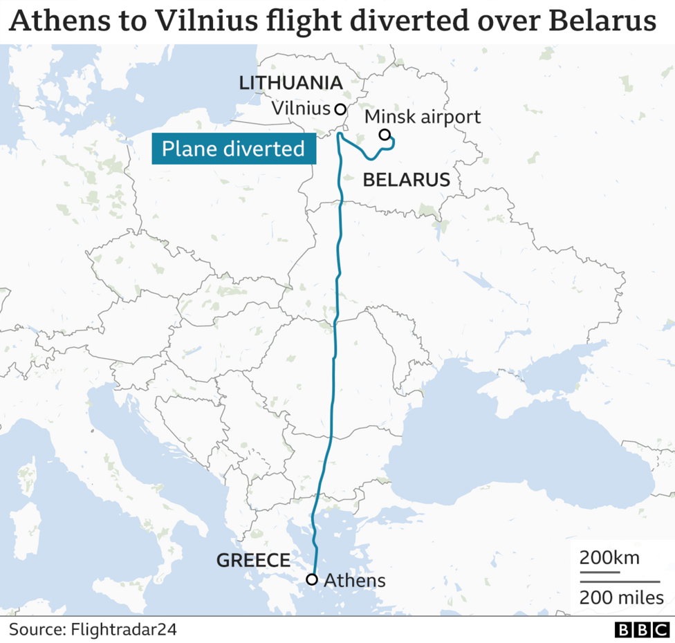 Belarus Ryanair flight diverted: Passengers describe panic on board ...