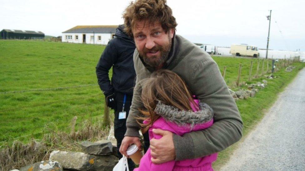 Gerard Butler filming in Galloway for new movie Keepers - BBC News