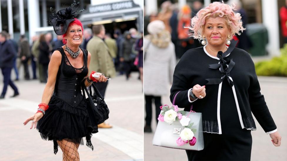 Ladies Day at Cheltenham Festival raises the style stakes - BBC News