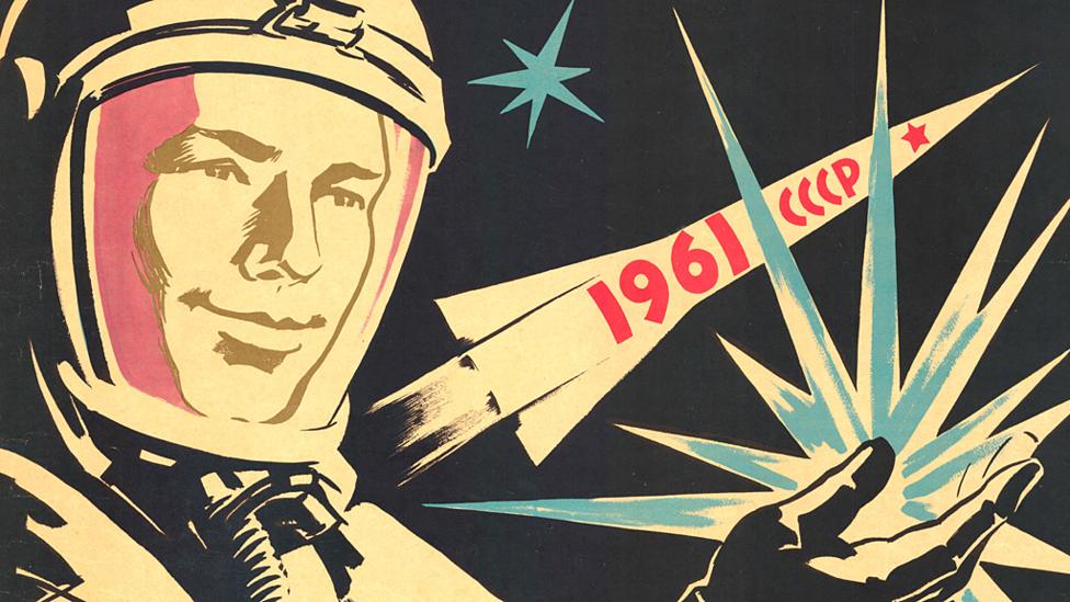 Posters of the golden age of Soviet cosmonauts - BBC News
