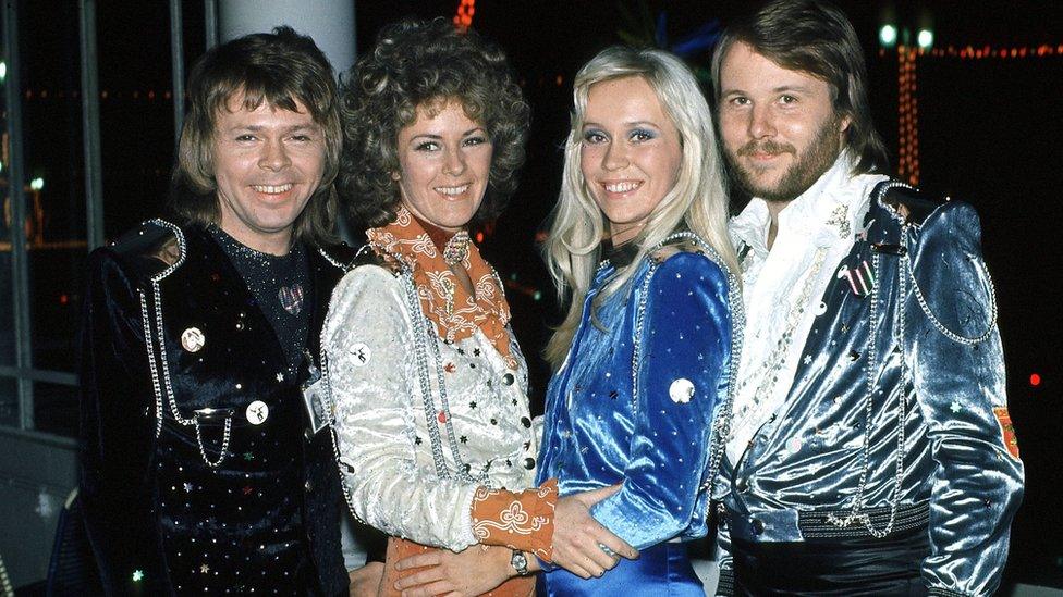 ABBA exhibition to highlight rise to fame in 'bleak' 1970s - BBC News