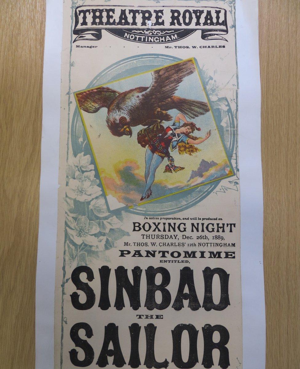 Emu, Grotbags and Hasselhoff: 150 years of panto posters - BBC News