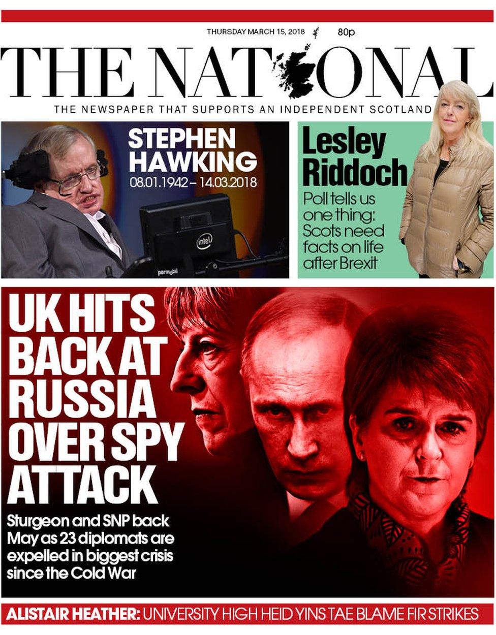 The papers: Fury at Corbyn Russia response - BBC News