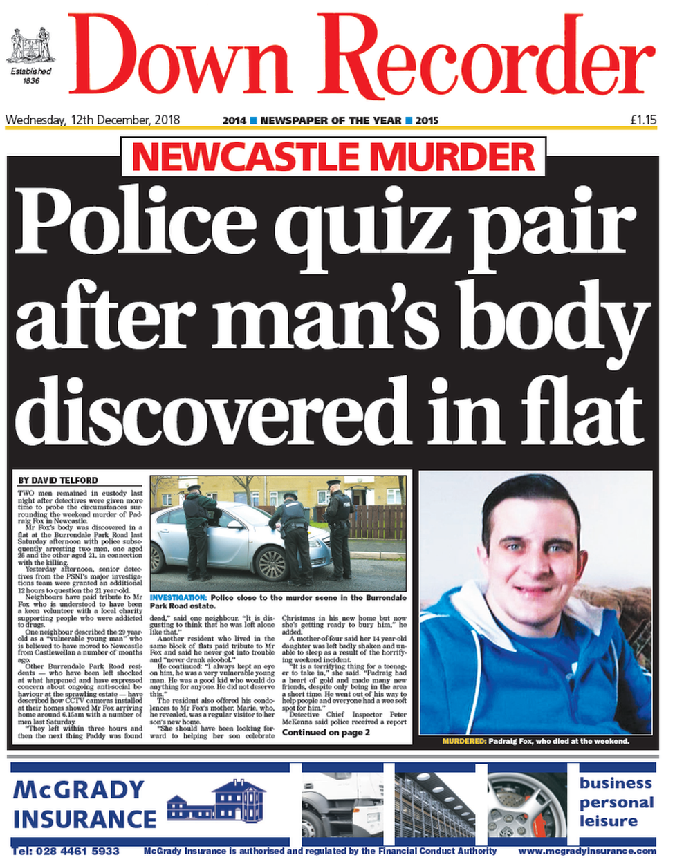 NI weekly papers: Baby in a lay-by and TV star's window pain - BBC News
