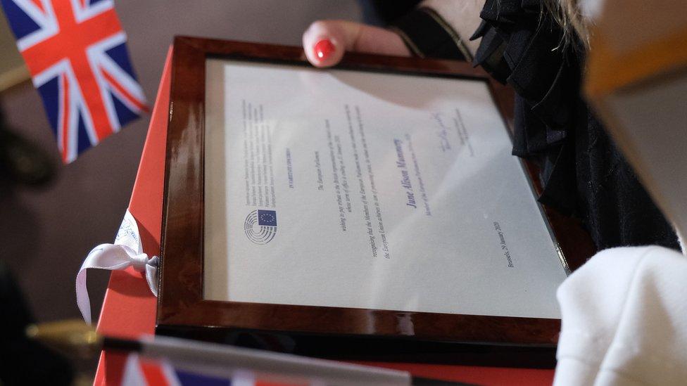 Brexit: British MEPs sat in European Parliament for final time - BBC ...