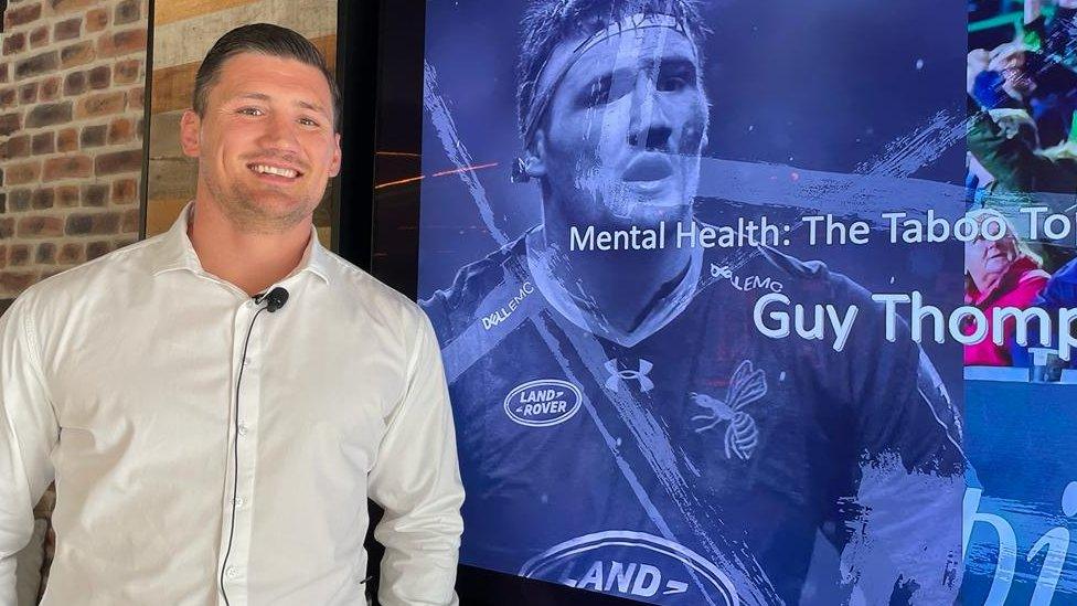 Former Jersey Reds player Guy Thompson on mental health - BBC News