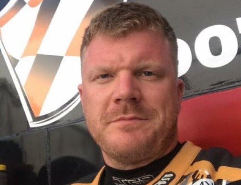 Ex-marine Mark Fincham 'run over by team-mate' in motorcycle race - BBC ...