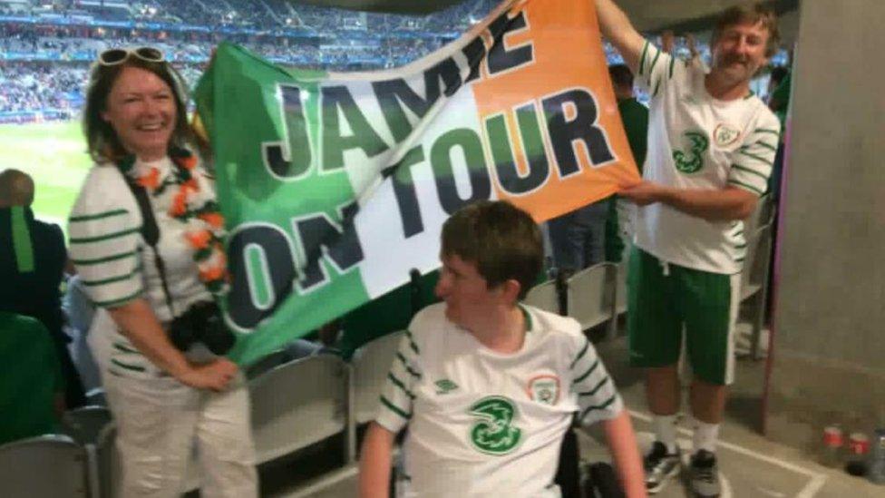 Euro 2016: Irish fan Jamie Monaghan defies rare condition to collect ...