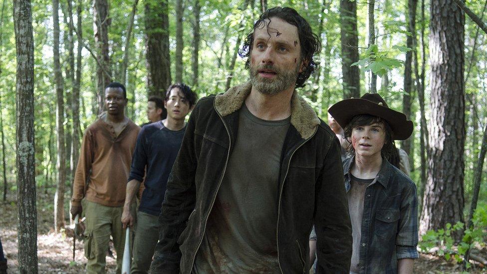 The Walking Dead: Prank wars, mullet superpowers and NSFW gifts - BBC News