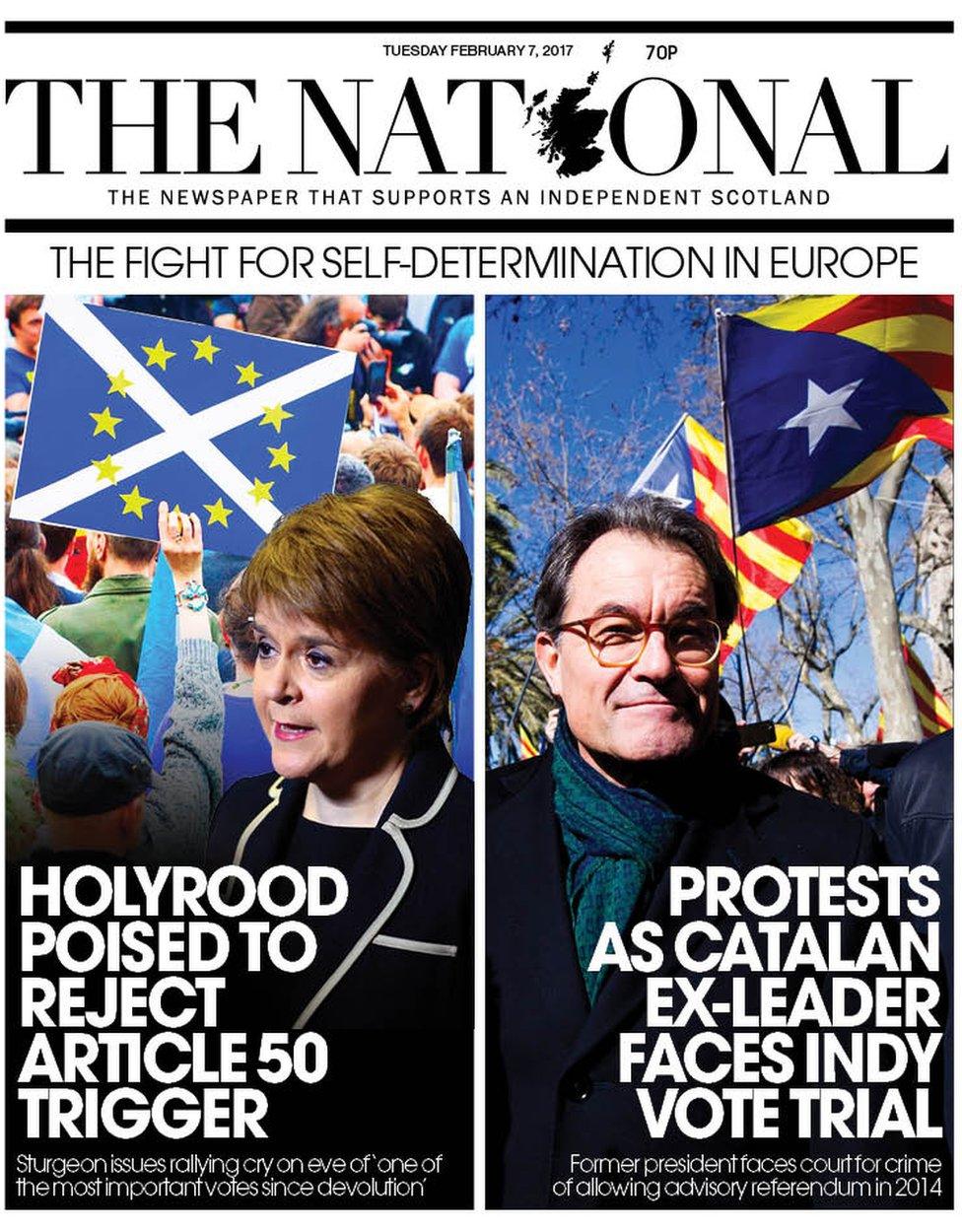 Scotland's papers: Paige killer attack and cemetery gun stash - BBC News